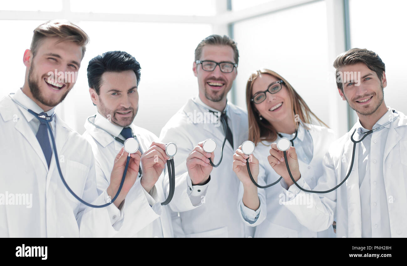 Group medical doctor stethoscopes hi-res stock photography and images - Alamy