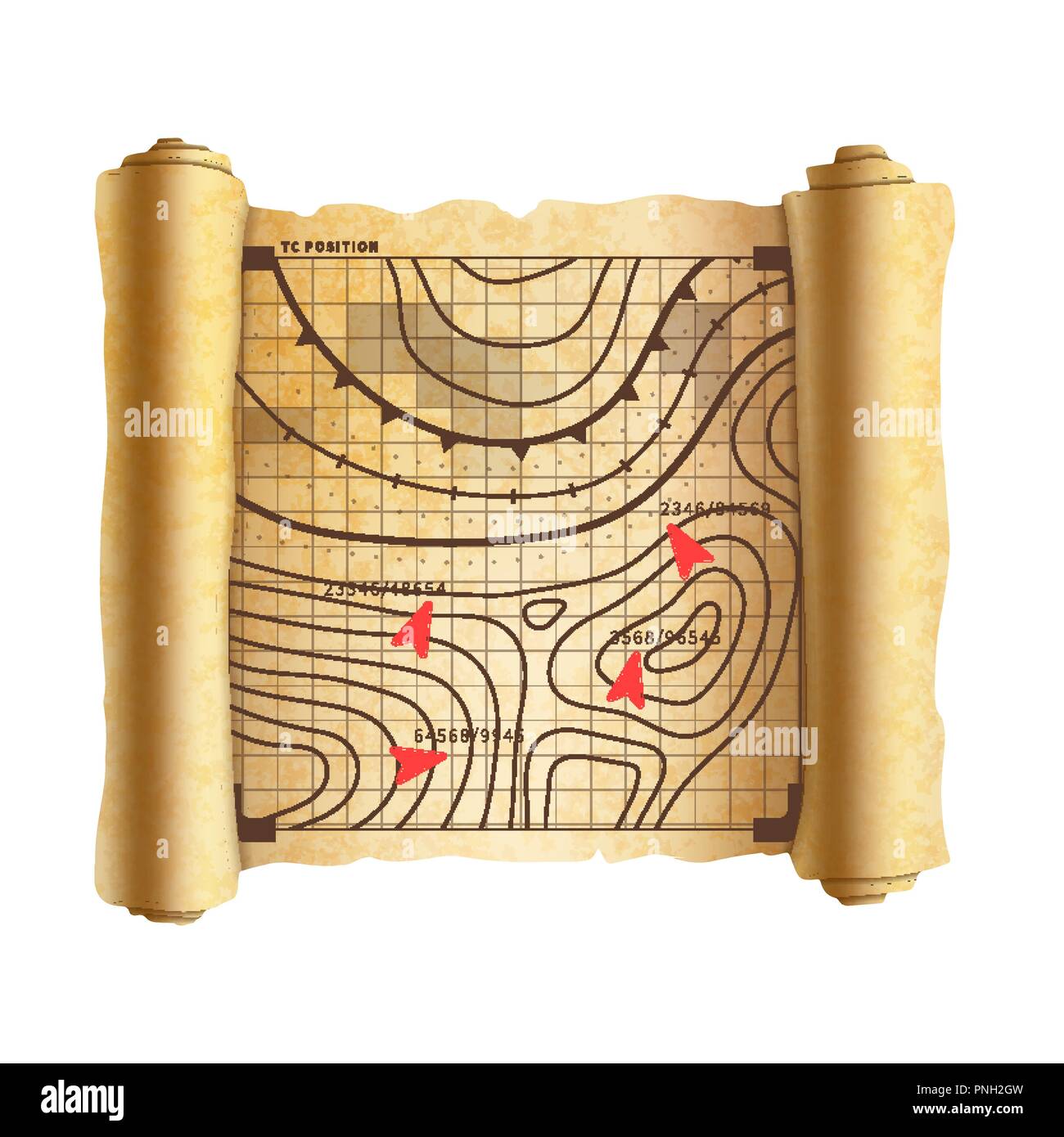 White mountain battle map Stock Vector Images - Alamy