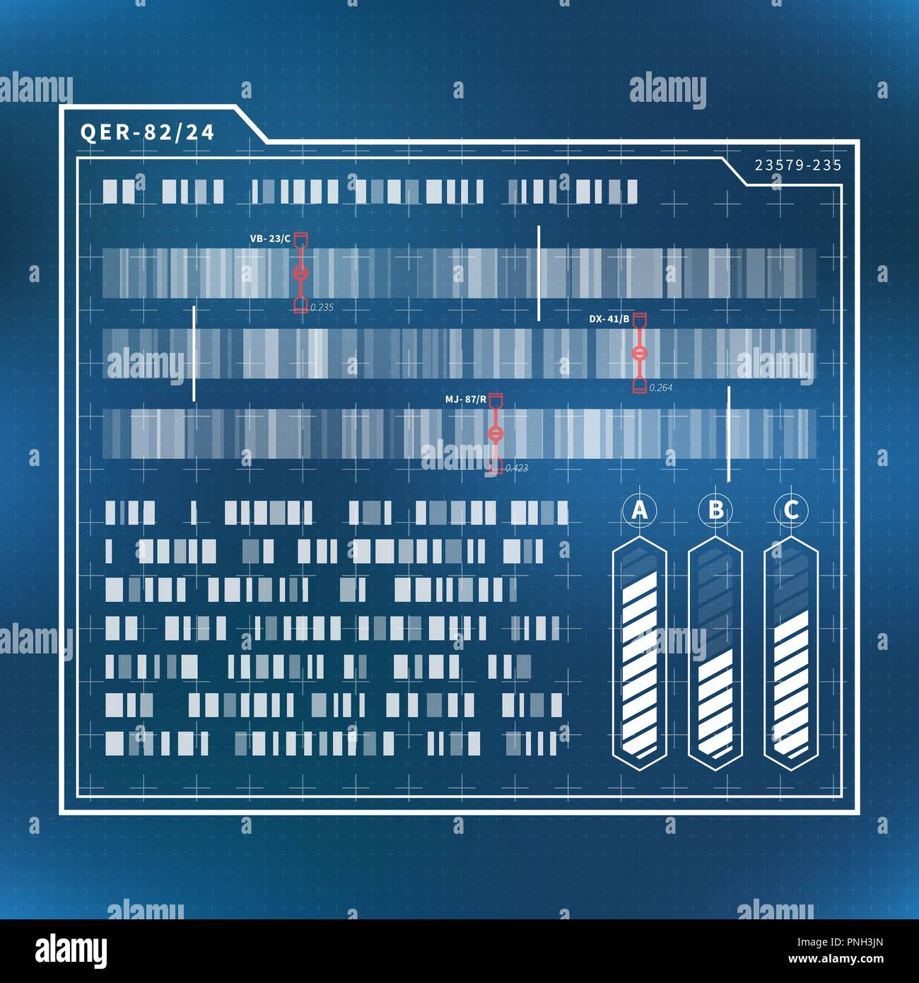 Futuristic science chart concept, modern interface Stock Vector Image ...