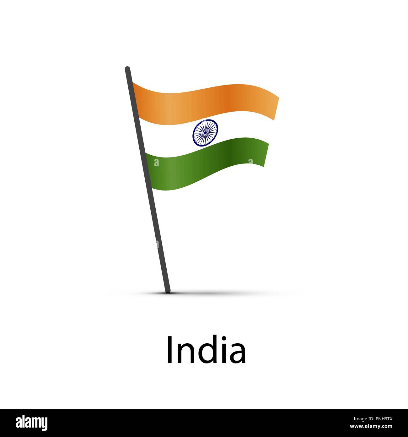 India Flag Path Stock Vector Images - Alamy