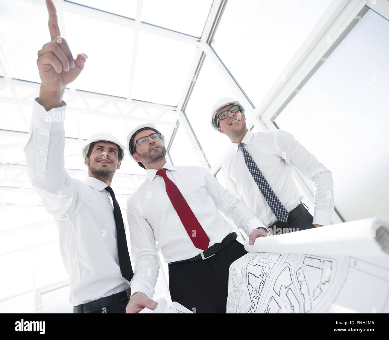 architects discussing the prospects of development Stock Photo - Alamy
