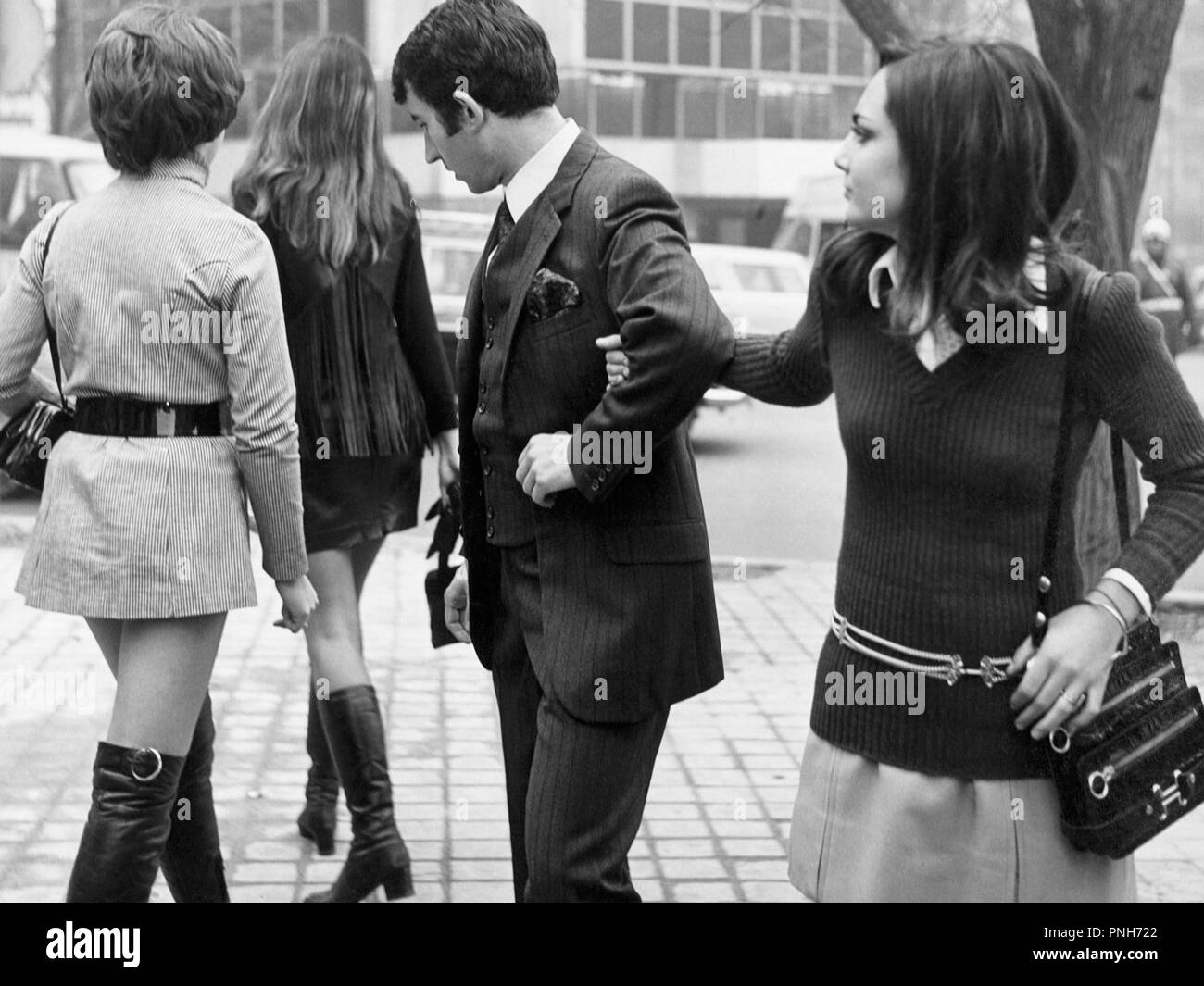 Mini skirt 1970 hi-res stock photography and images - Alamy