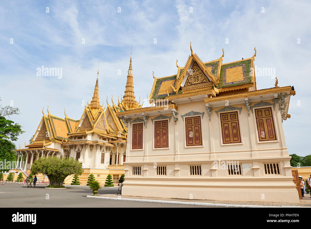 One of the many building inside the Royal Palace complex in Phnom Penh ...
