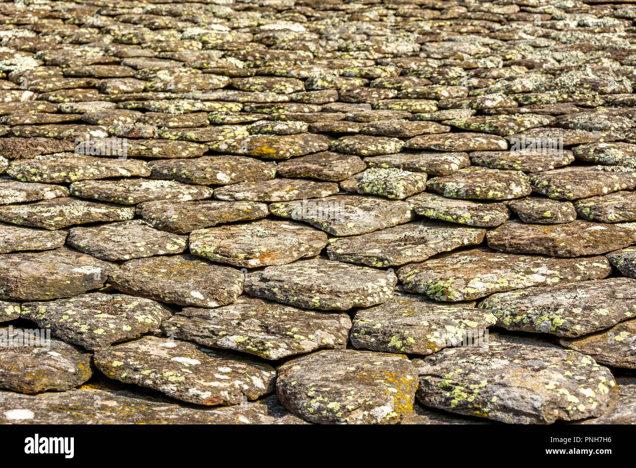 Traditional slate roof in Auvergne, France Stock Photo - Alamy
