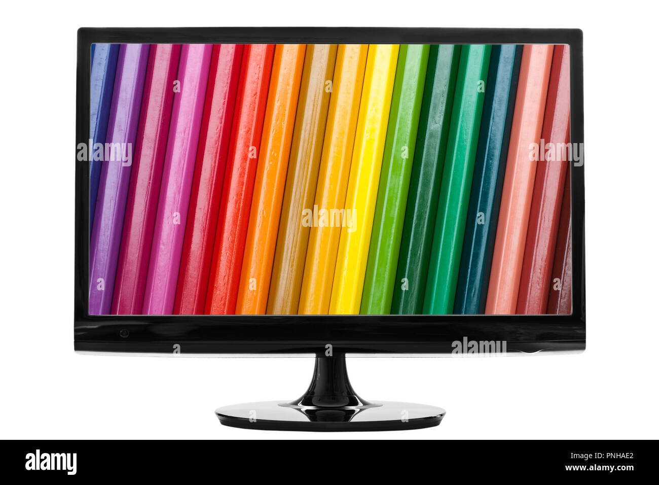 computer screen isolated on white Stock Photo - Alamy