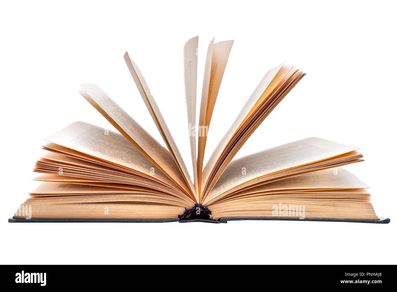 Open book blue background hi-res stock photography and images - Alamy