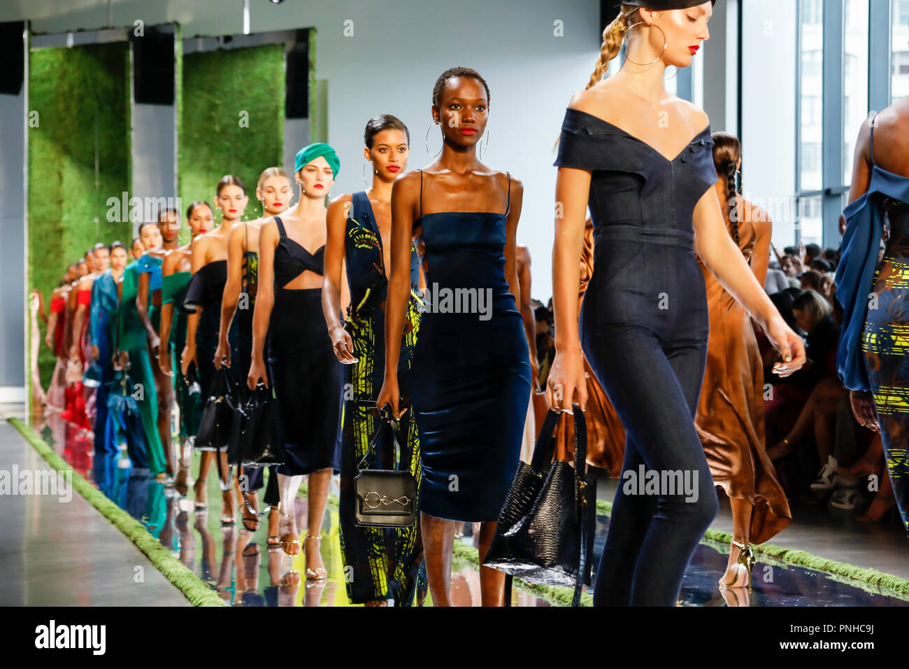 New York, NY, USA - September 7, 2018: Models walk runway for the ...