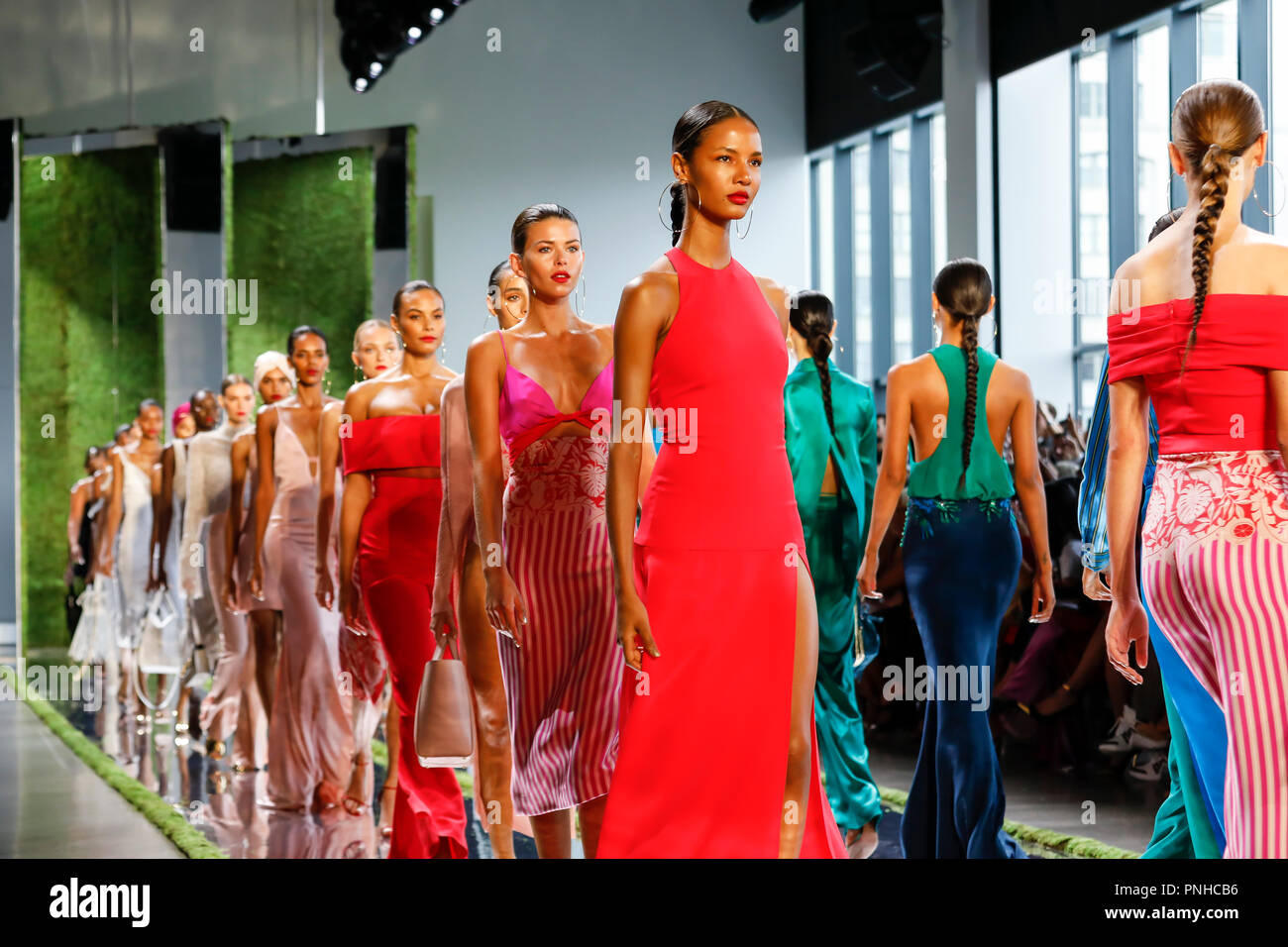 New York, NY, USA - September 7, 2018: Models walk runway for the ...