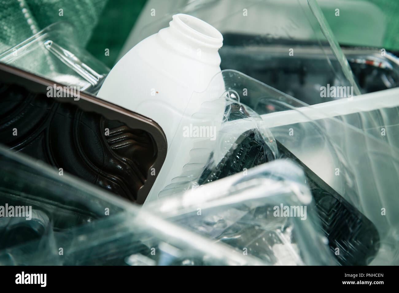 Plastic packaging for recycling Stock Photo - Alamy