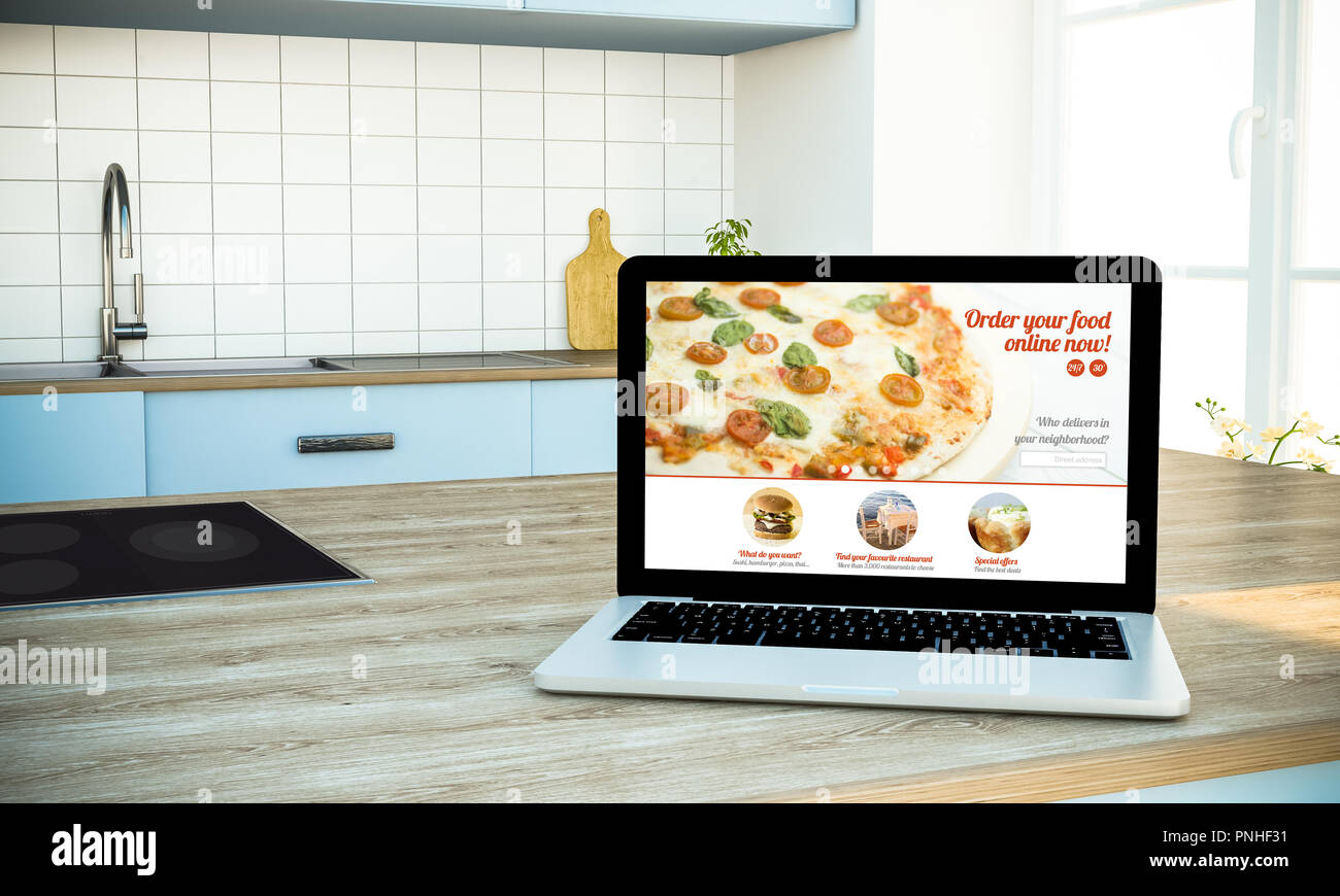 Online food order hi-res stock photography and images - Alamy