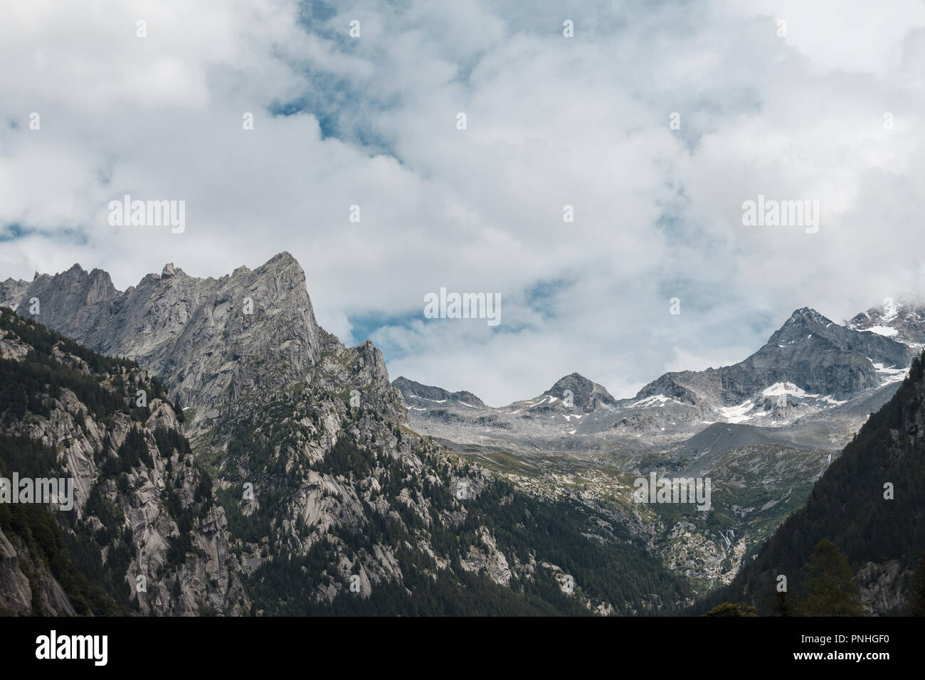 Mountains in Val di Mello - Sondrio - Lombardy - Italy Stock Photo - Alamy