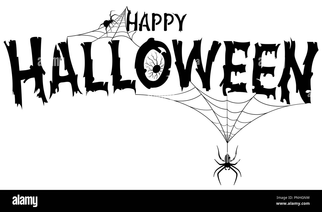 Halloween website graphic Black and White Stock Photos & Images - Alamy