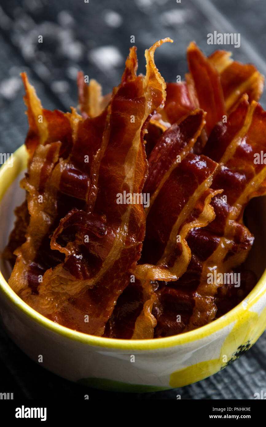 Crispy sliced bacon hi-res stock photography and images - Alamy