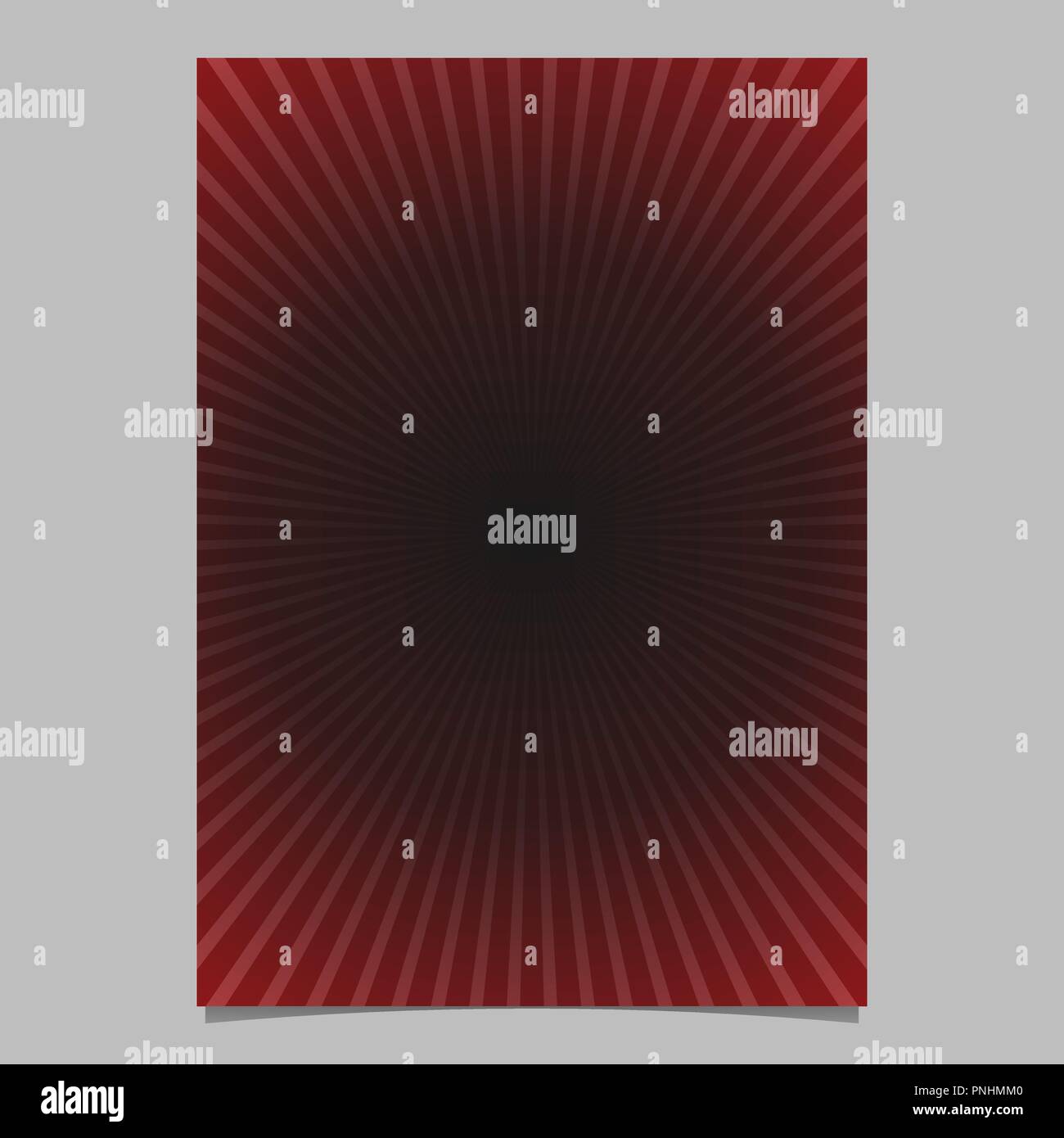 Gradient ray burst page template - vector brochure background graphic ...