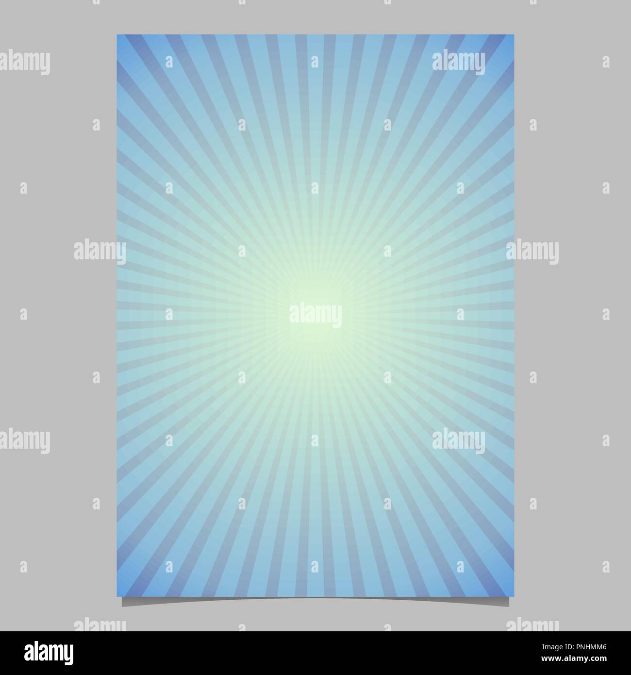 Retro abstract star burst flyer background template - vector document ...