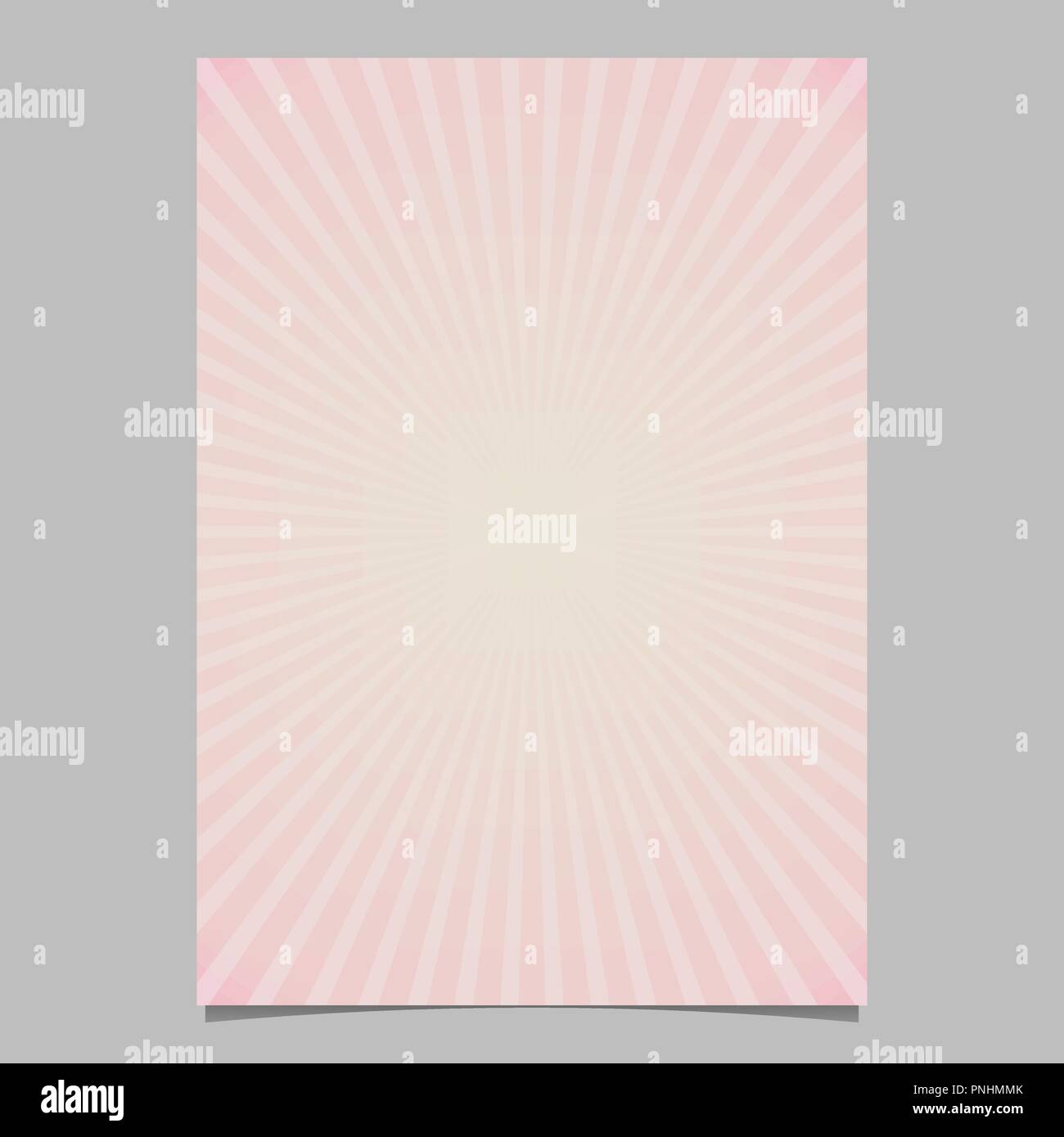 Gradient ray burst page template - vector brochure background graphic ...