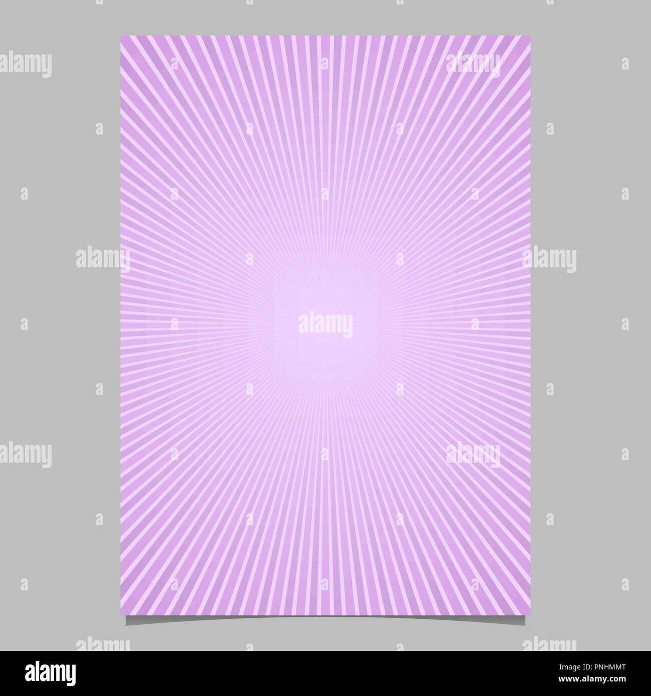 Retro ray burst card template - vector document background design with ...