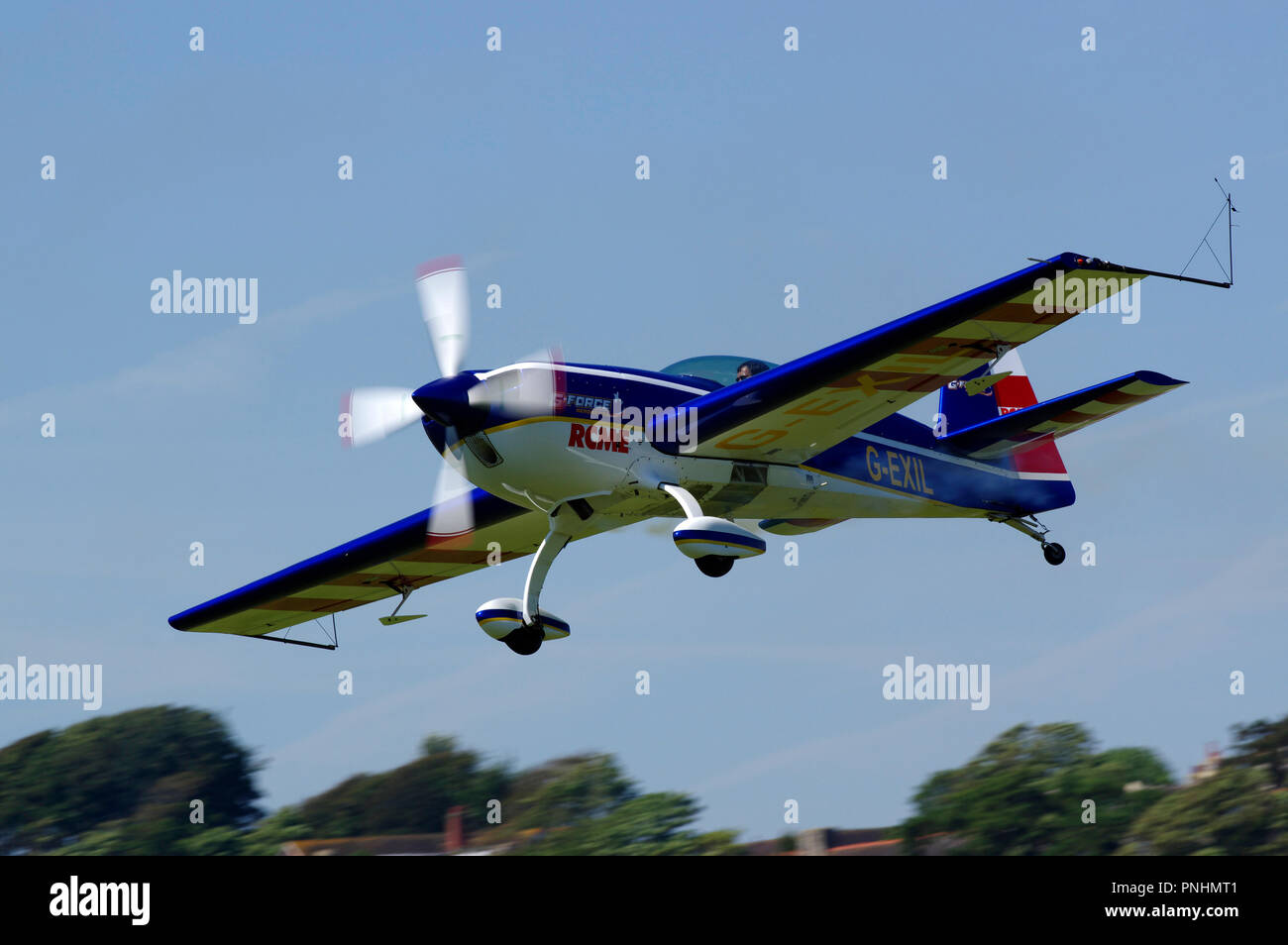 Edge Extra,Landing at Shoreham Airfield, England, United Kingdom Stock ...