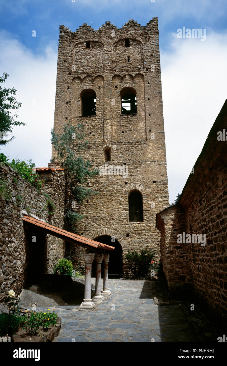 France. Pyrenees-Orientales. Languedoc-Roussillon region. Abbey of ...