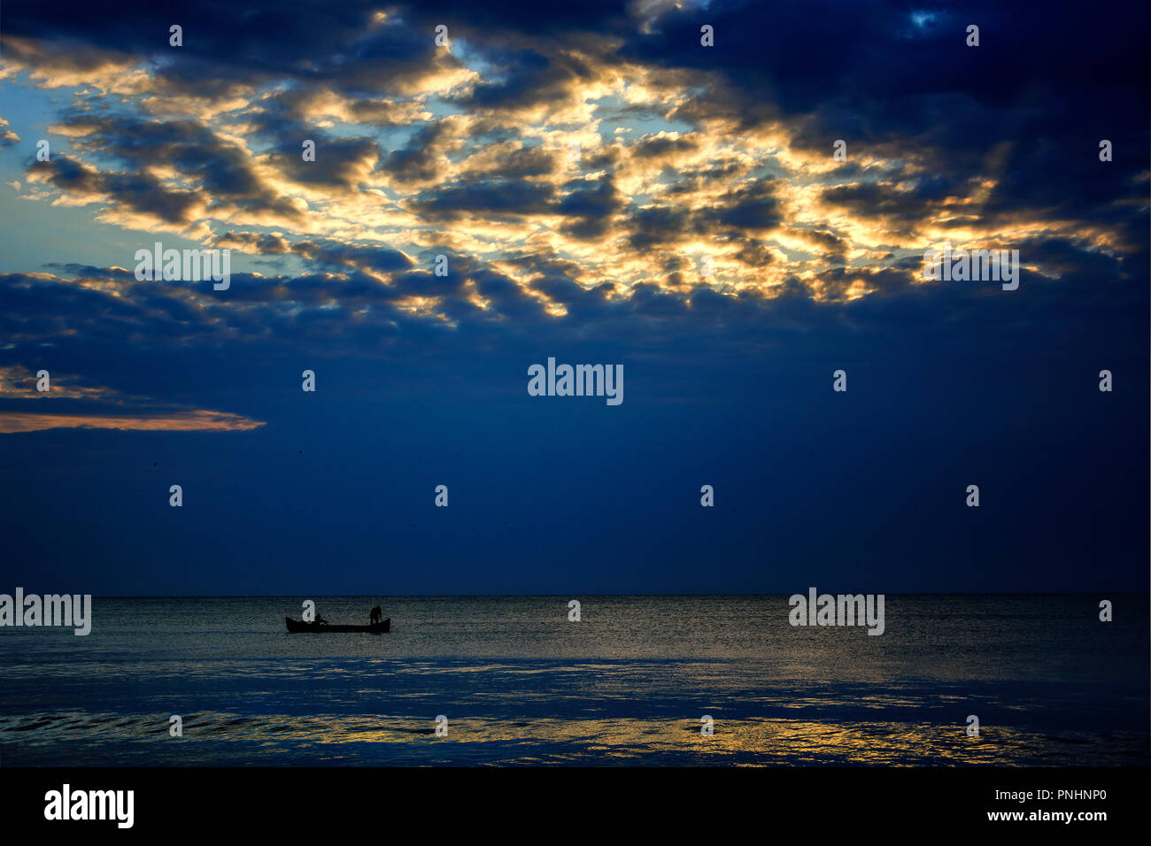 Gorgeous nature landscape at the sunrise on the Black sea coast at ...