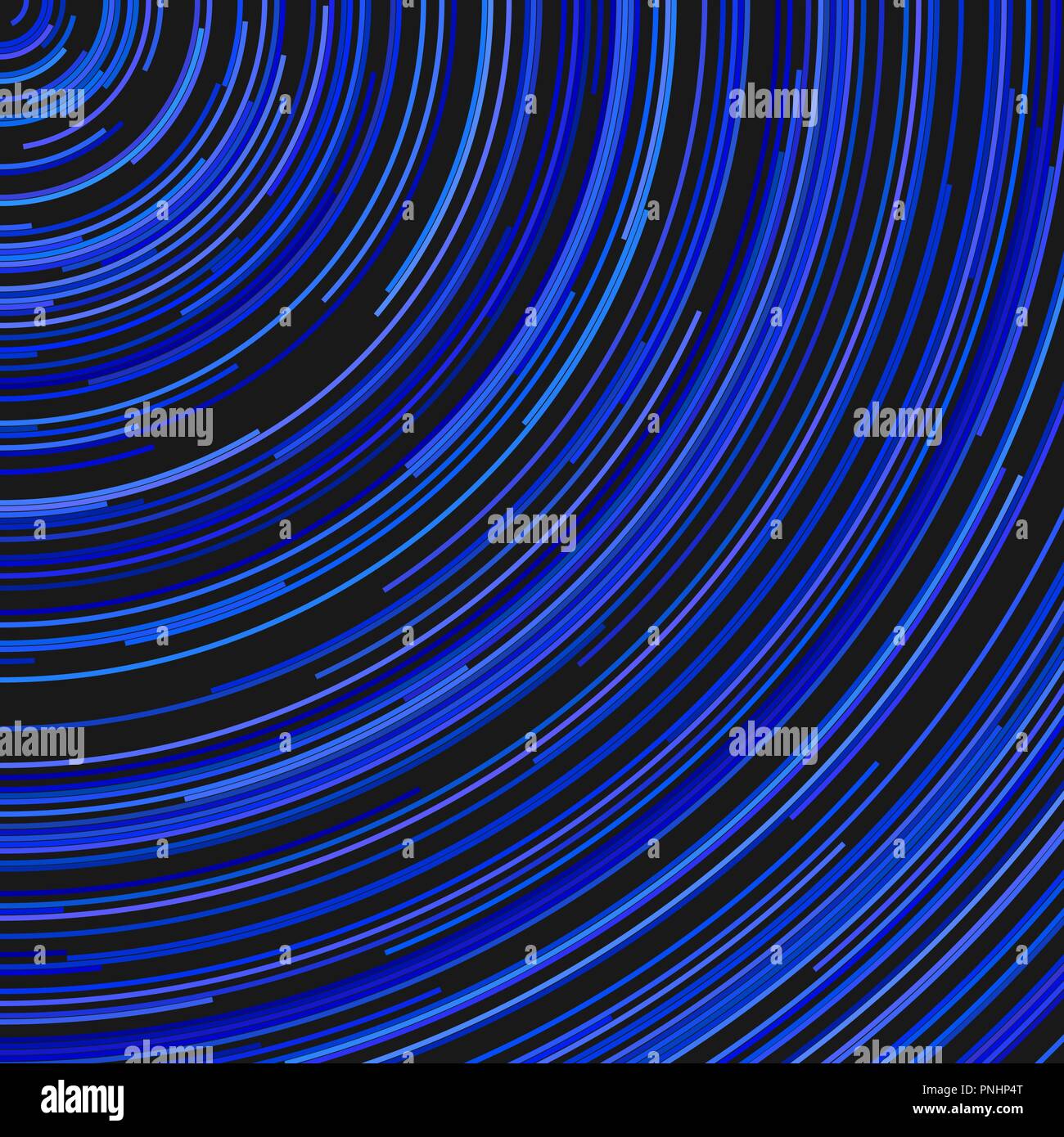 Blue round abstract background from concentric curved stripes Stock ...