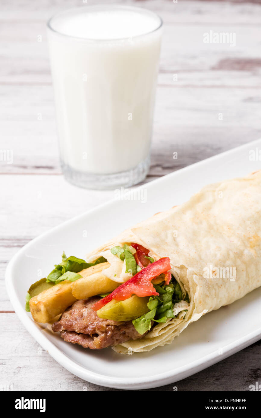 Turkish Chicken Wrap High Resolution Stock Photography and Images - Alamy