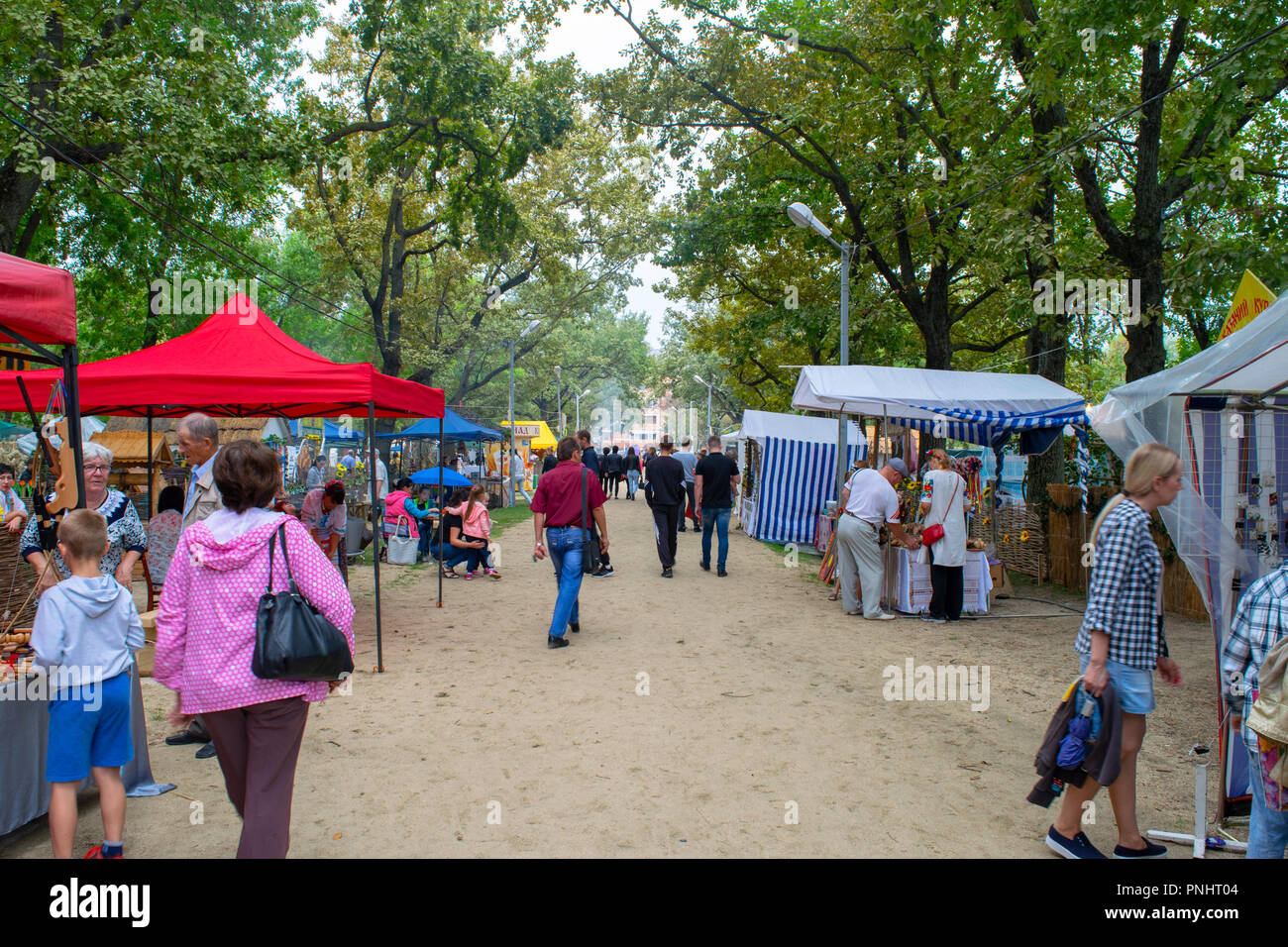 Day of the city of Slavyansk-on-Kuban, folk festivities in the city ...