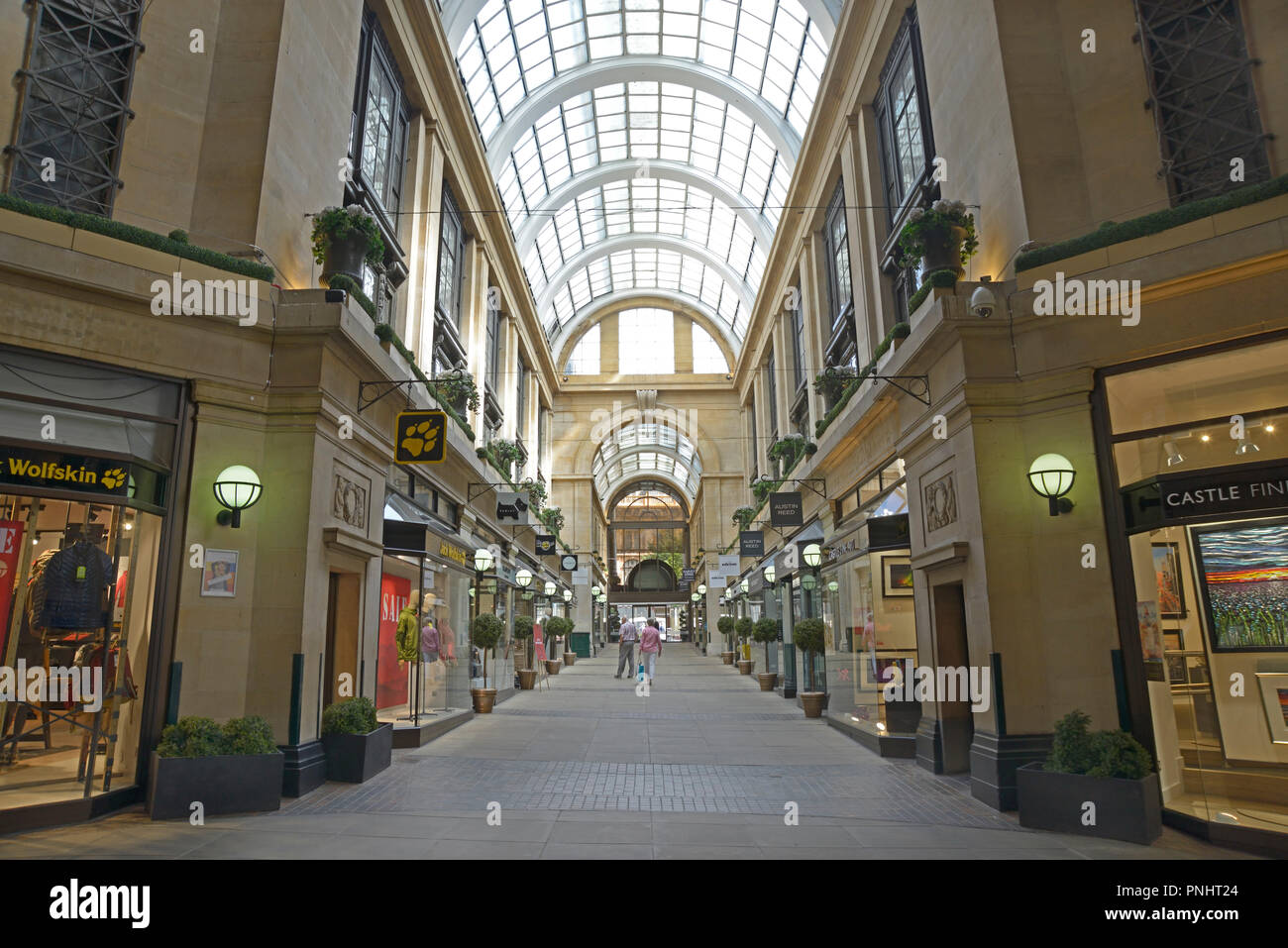 Interior of the Exchange Arcade, in Nottingham, England Stock Photo - Alamy