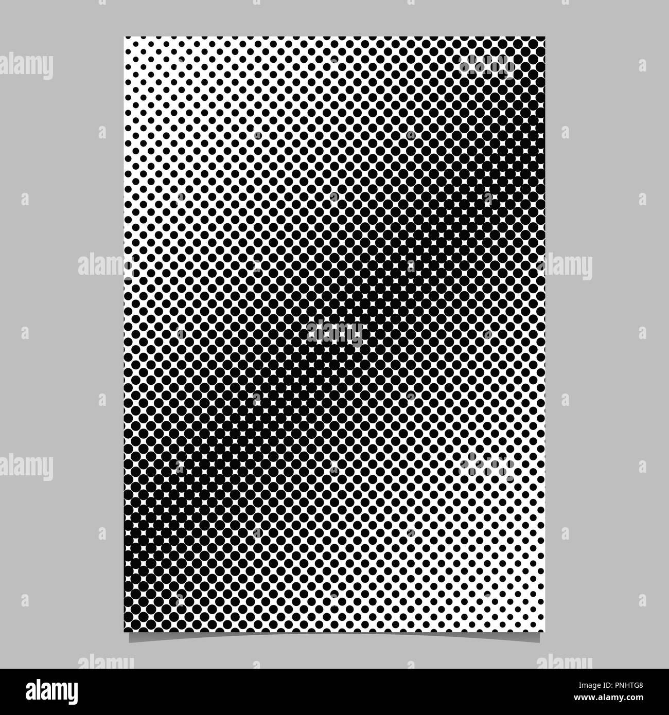 Geometrical halftone dot background pattern flyer template Stock Vector ...