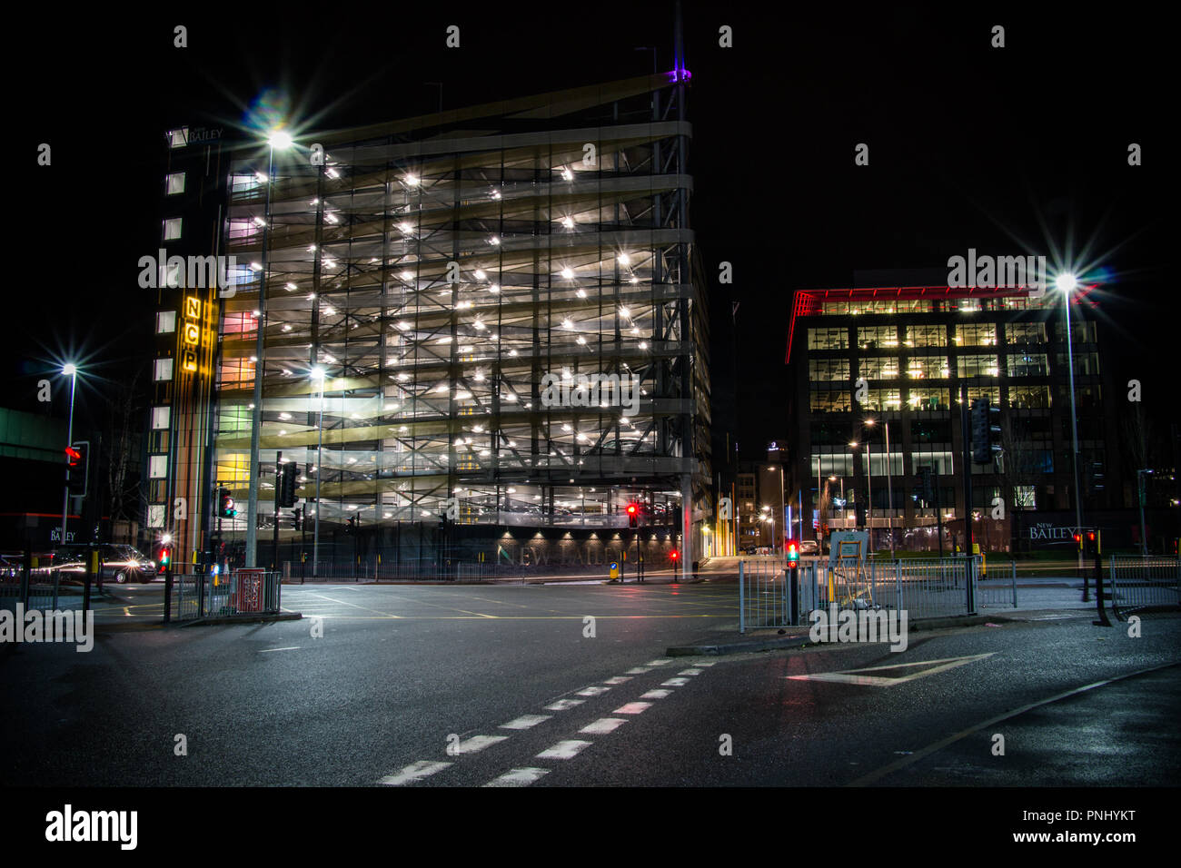 Manchester Night Photography Uk Stock Photo - Alamy