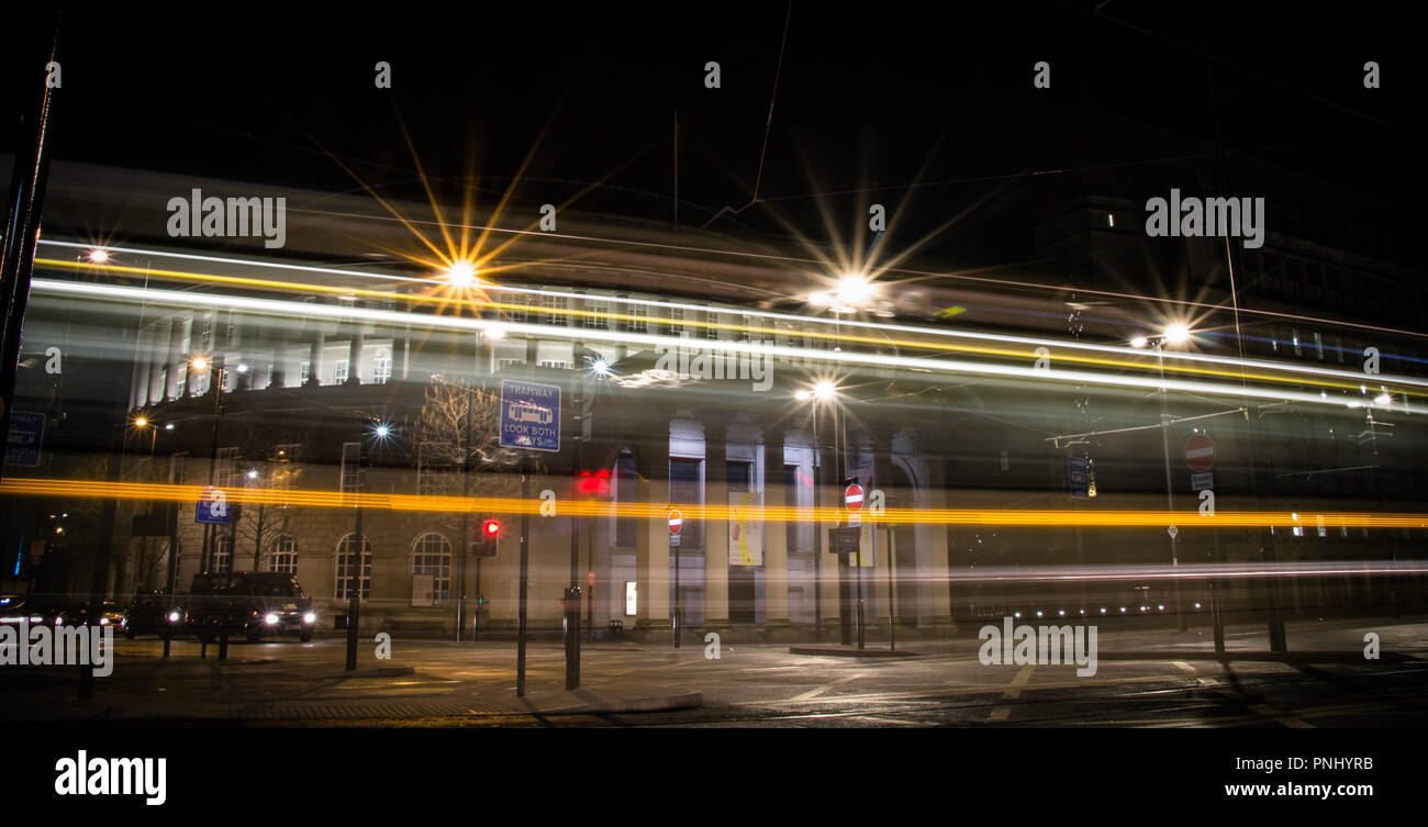 Manchester Night Photography Uk Stock Photo - Alamy