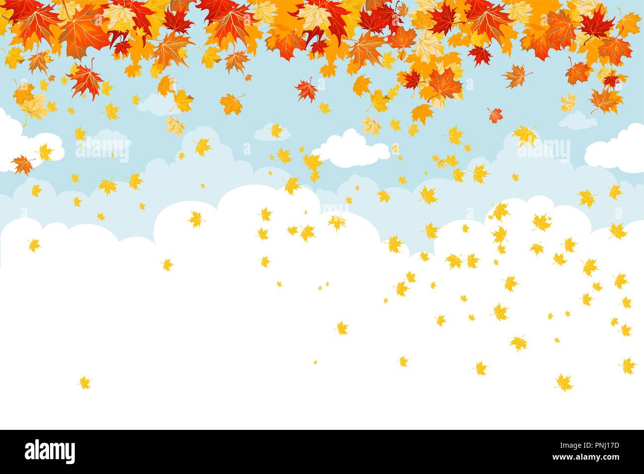 Brown leaves background Stock Vector Images - Alamy