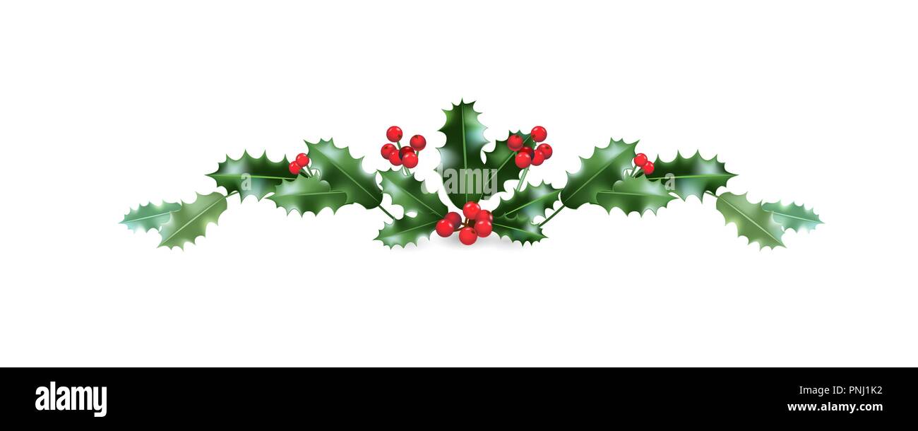 Christmas border illustration Cut Out Stock Images & Pictures - Alamy