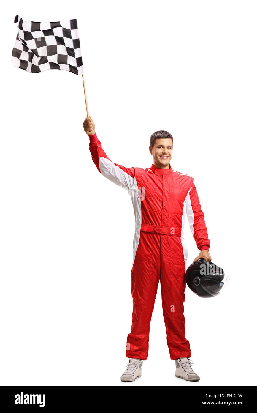 Checkered flag man hi-res stock photography and images - Alamy