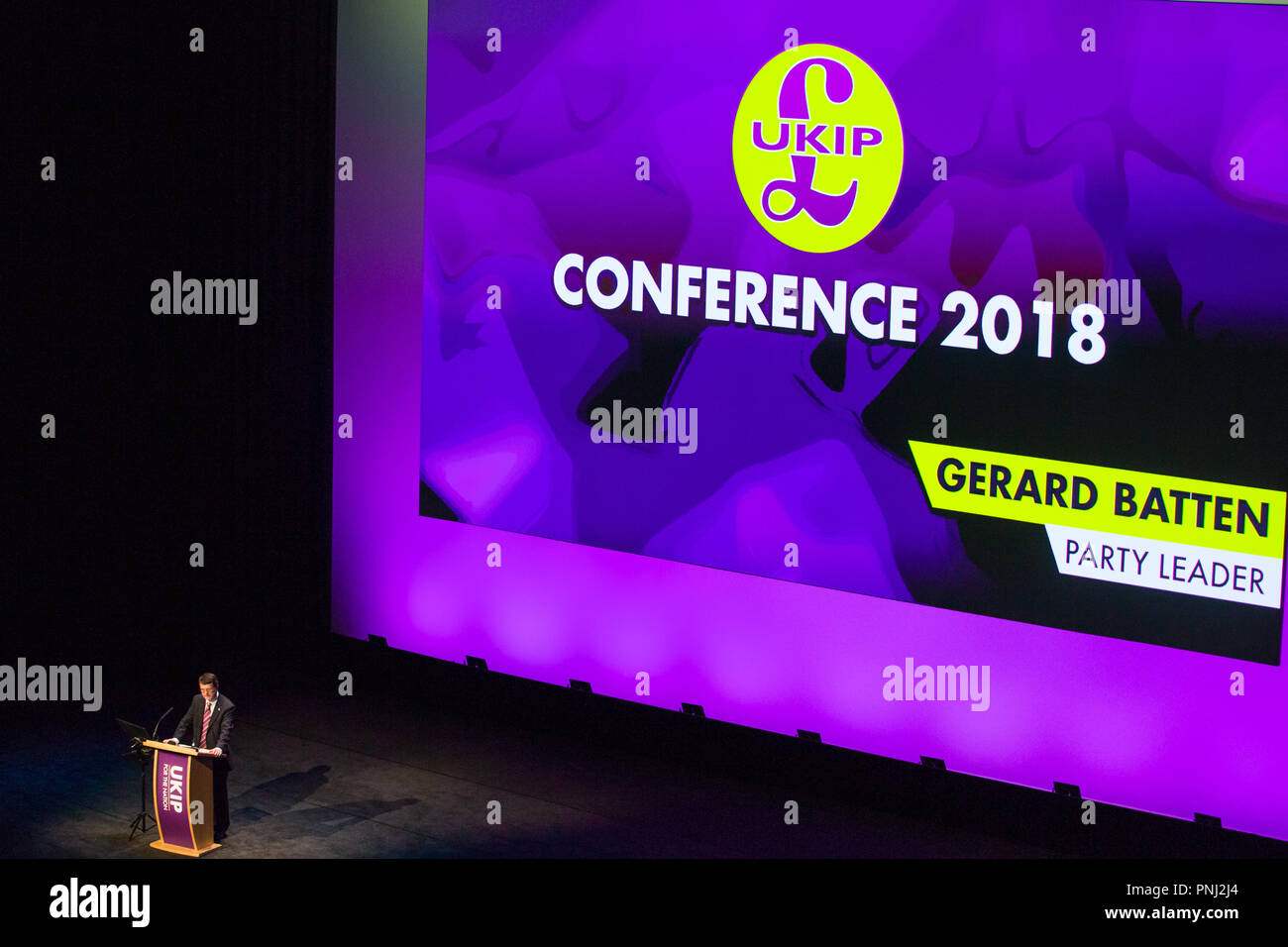Speech ukip annual conference international convention centre hi-res ...