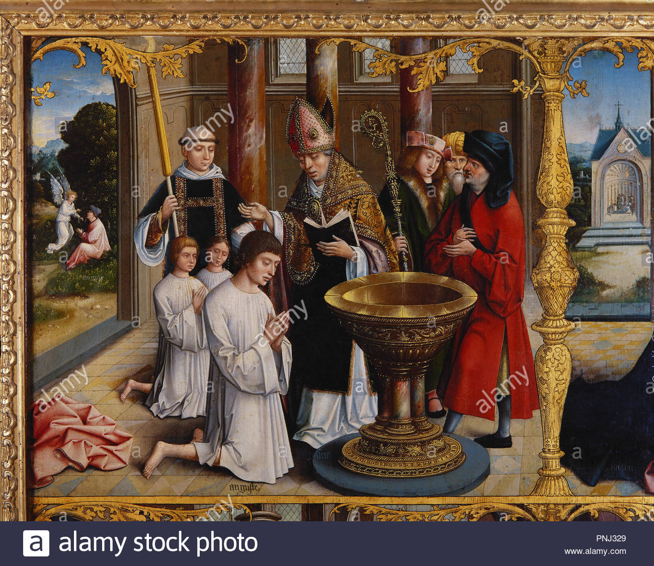 Painting Of St Ambrose Stock Photos & Painting Of St Ambrose Stock ...