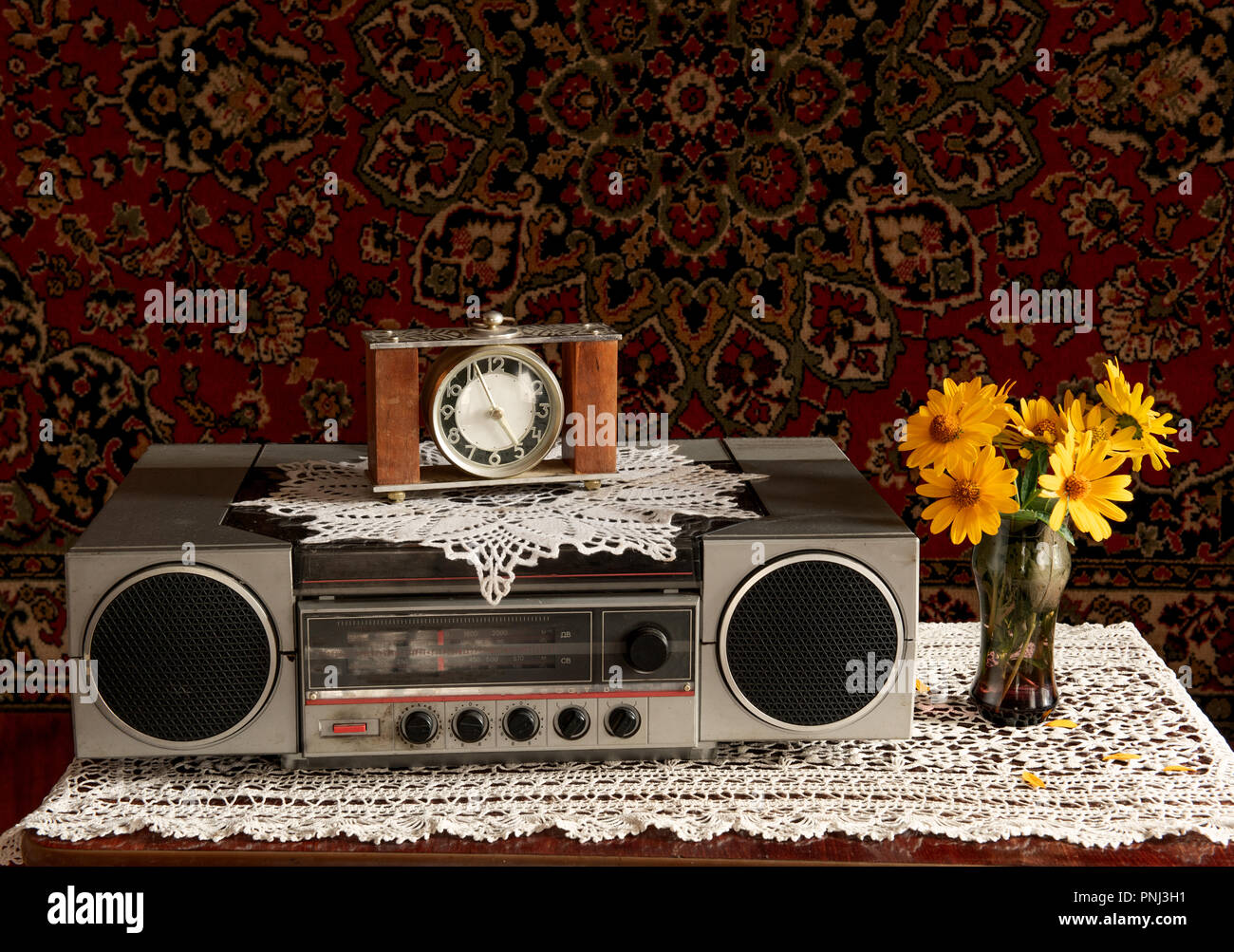 Modern radio on table hi-res stock photography and images - Alamy