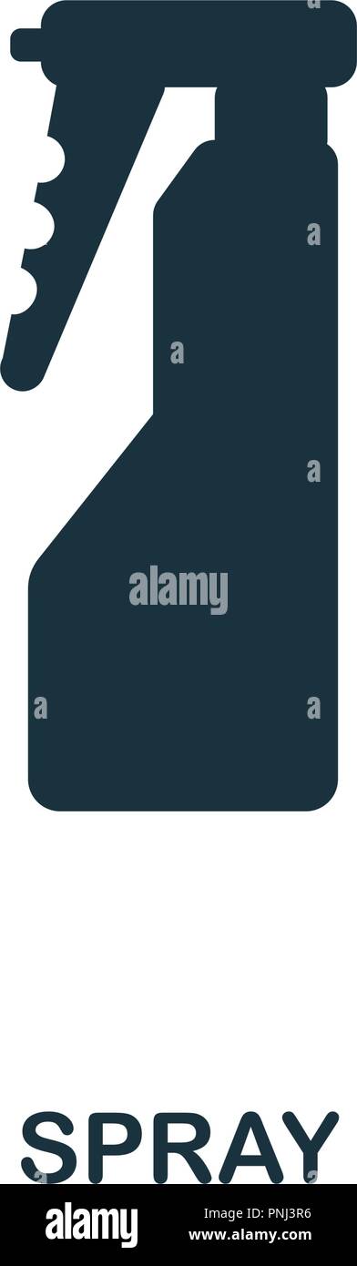 Spray icon. Monochrome style design. UI. Pixel perfect simple pictogram ...