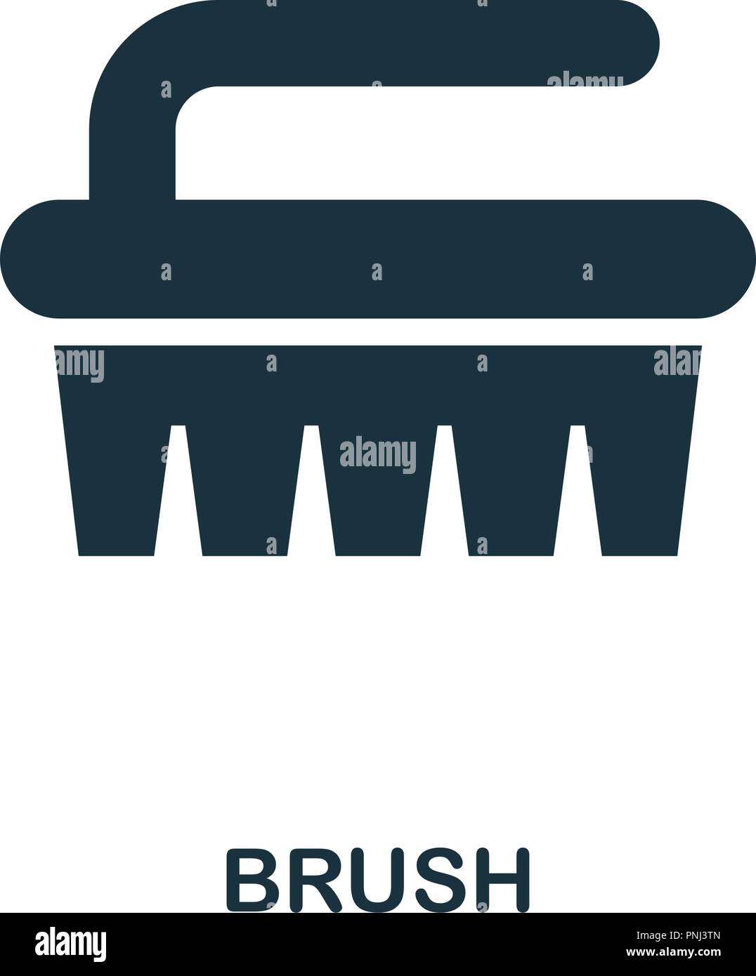 Baby brush hair Stock Vector Images - Alamy