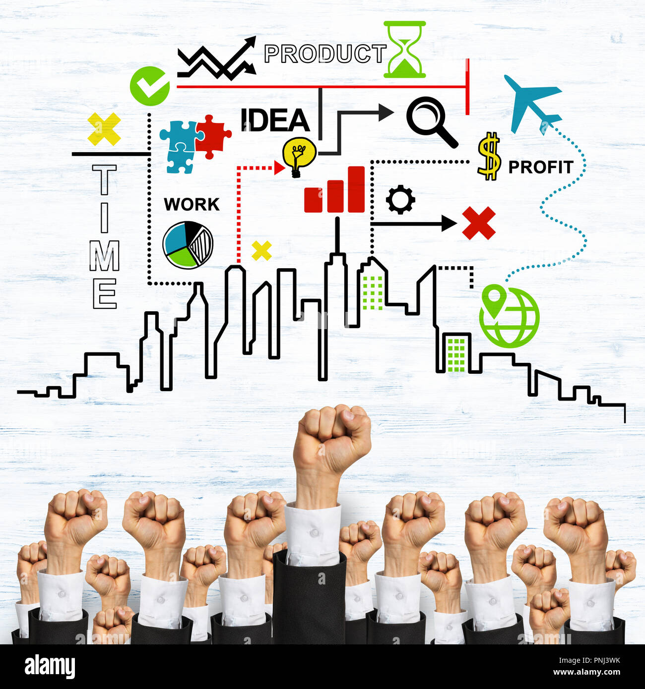 Business and teamwork concept Stock Photo - Alamy