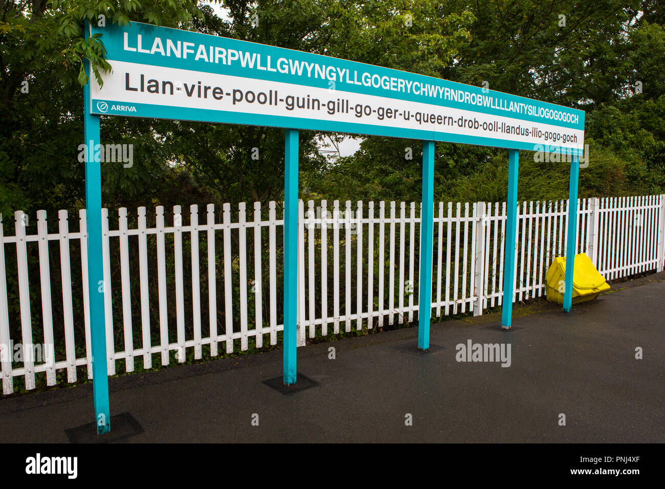 Llanfair Pg Railway Station Sign High Resolution Stock Photography and ...