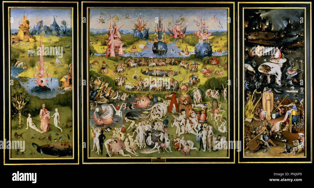 'The Garden of Earthly Delights', 1500-1505, Oil on panel, 220 cm x 389 ...