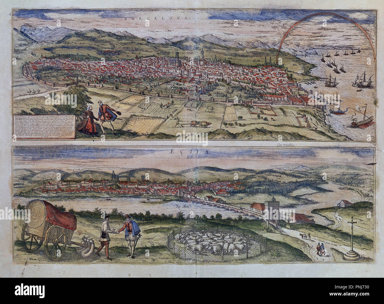 17th century map of barcelona hi-res stock photography and images - Alamy