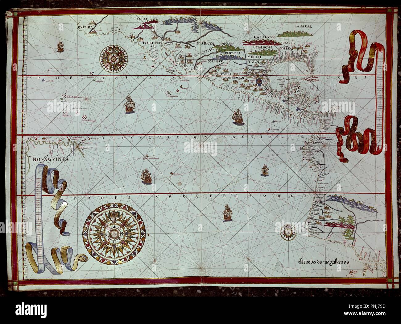 ATLAS PORTULANO DE LA COSTA AMERICANA DEL PACIFICO - PRIMERAS COSTAS DE ...
