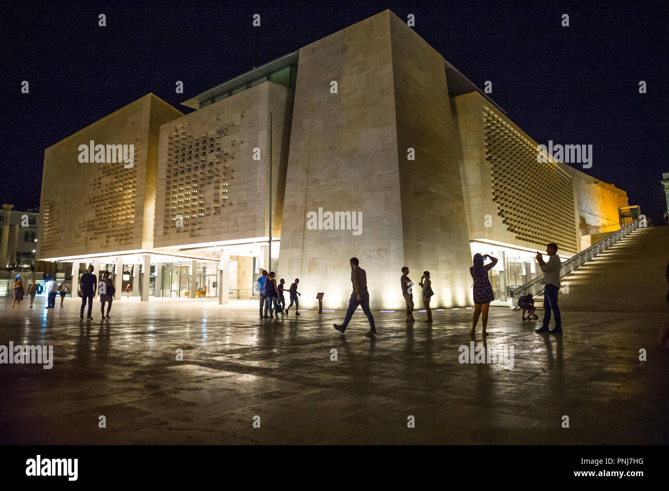 The new Parliament House,Valletta, Malta Stock Photo - Alamy