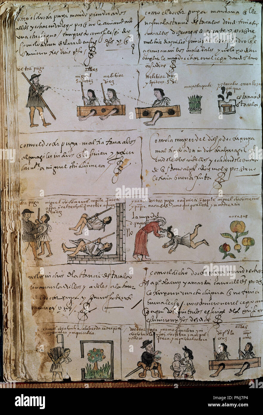 CODICE OSUNA - HISTORIA DEL DOCTOR PUGA - ILUSTRACIONES SOBRE LOS ...