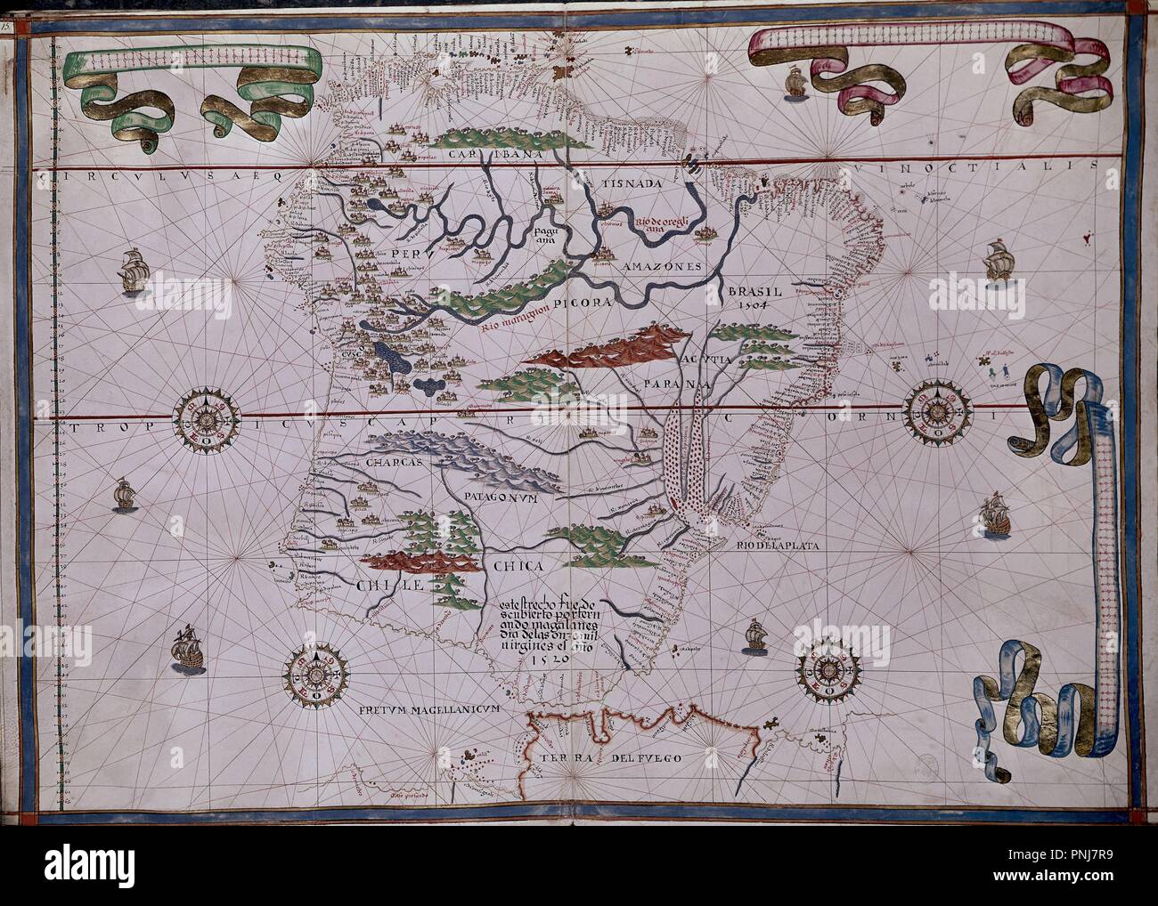 Atlas portulano de america del sur hi-res stock photography and images ...