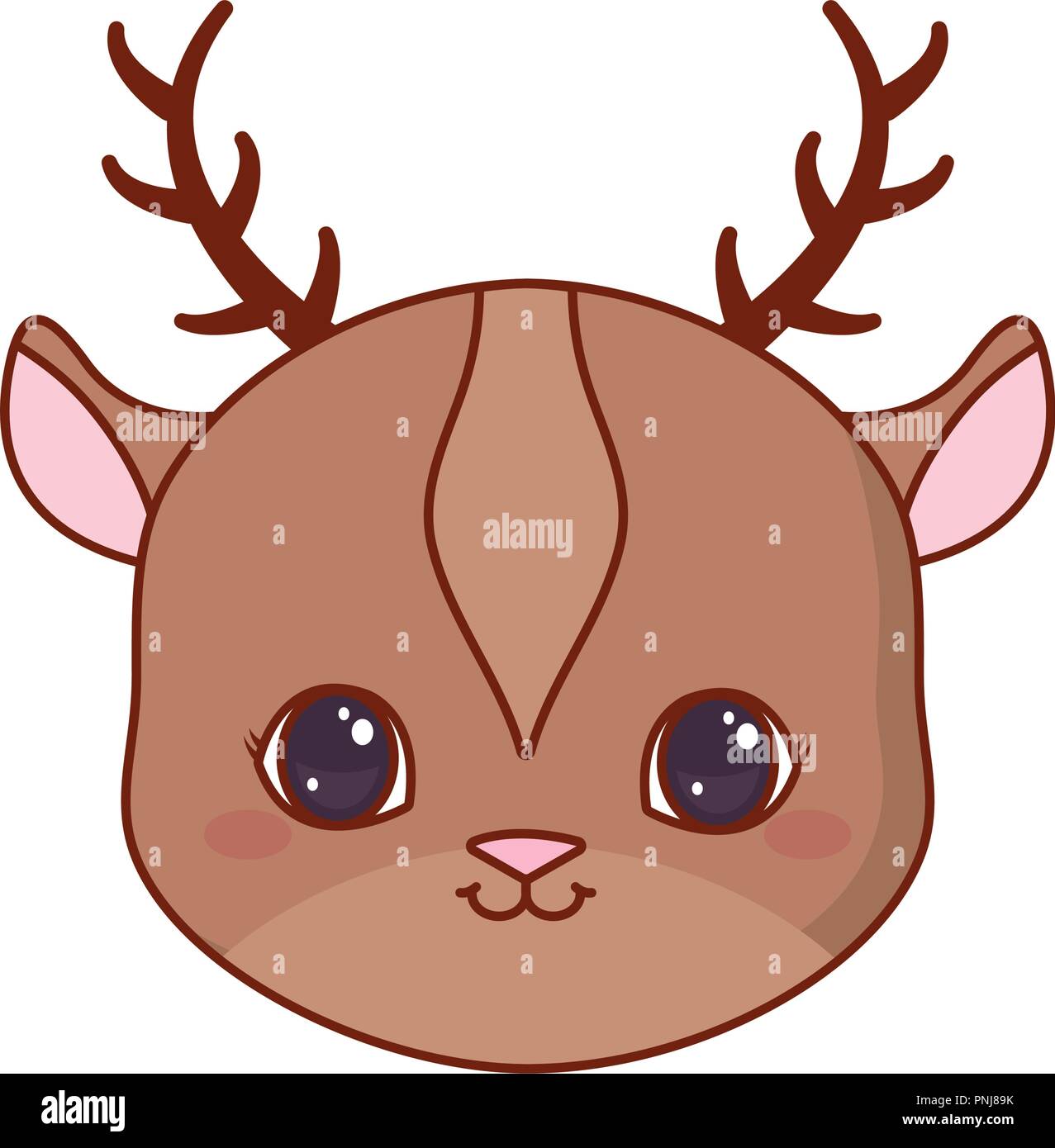 Cute Deer Face Cartoon High Resolution Stock Photography and Images - Alamy