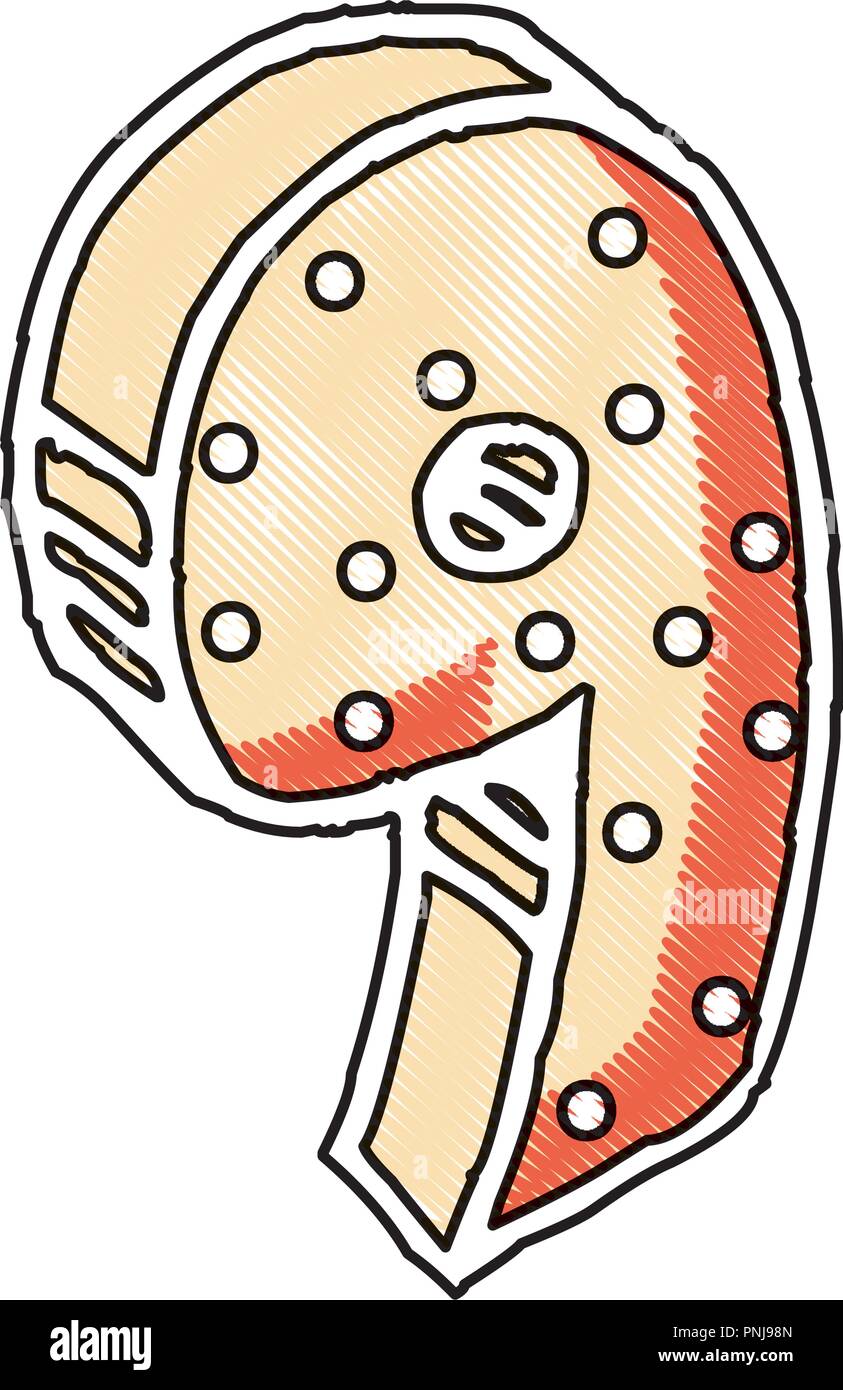 decorative nine number font dotted vector illustration Stock Vector ...