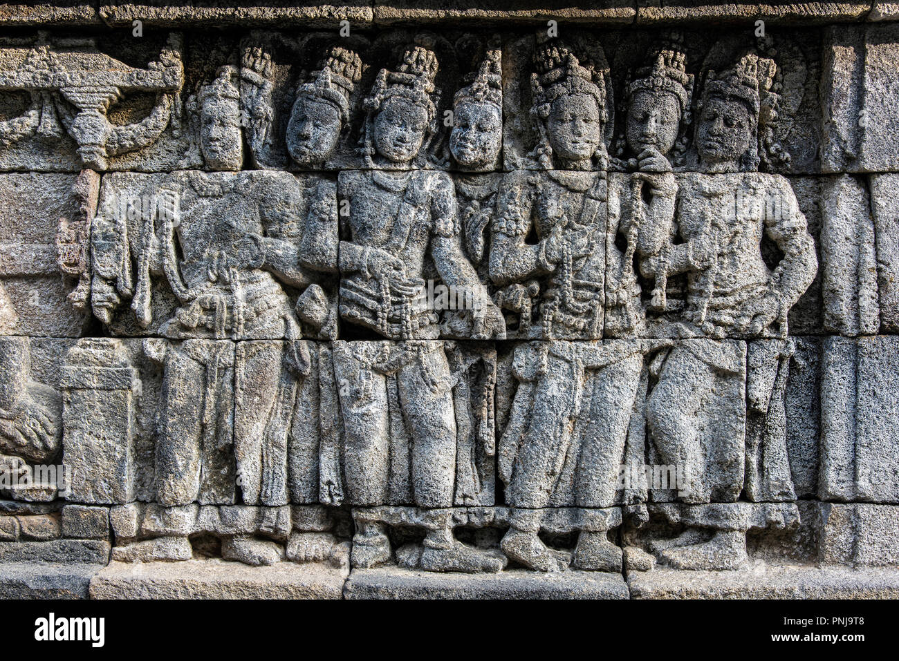 Detail of bas-relief sculptures, Candi Borobudur buddhist temple ... Detail of bas-relief sculptures, Candi Borobudur buddhist temple ...
